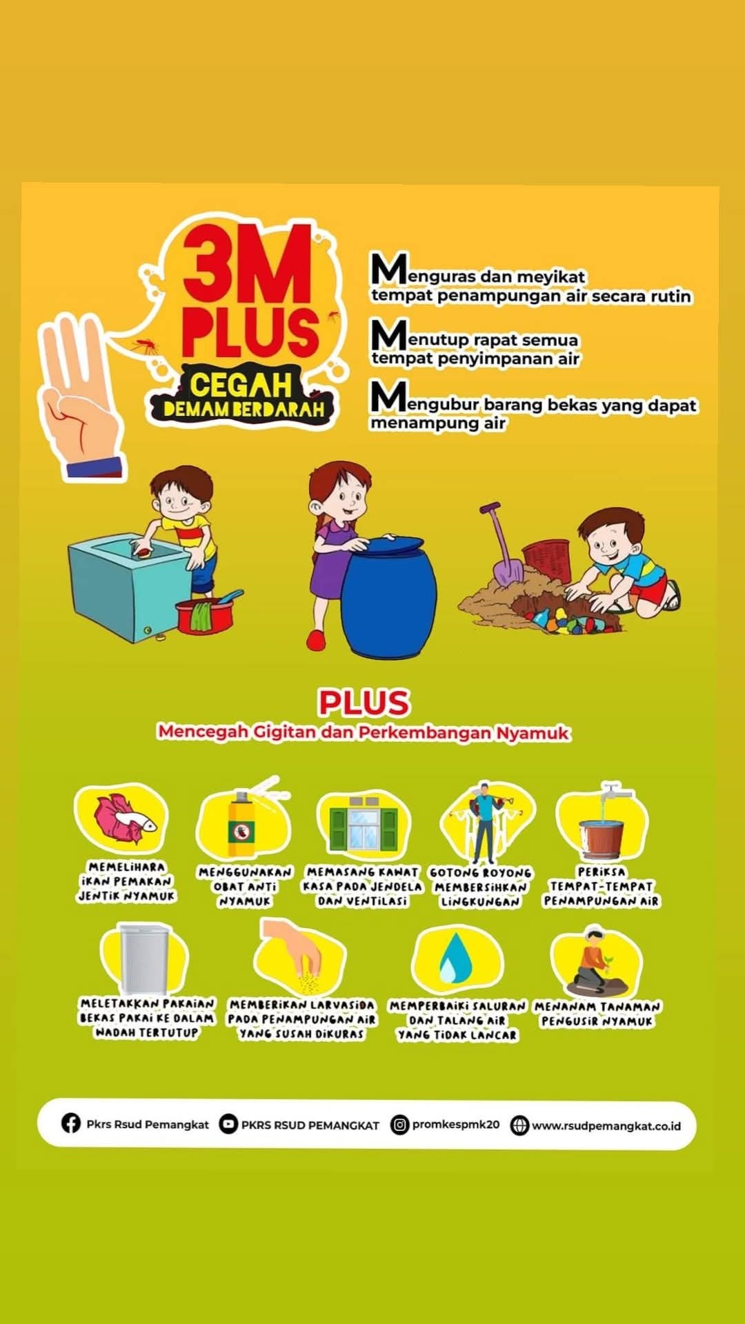 3M Plus Cegah Demam Berdarah – RSUD PEMANGKAT